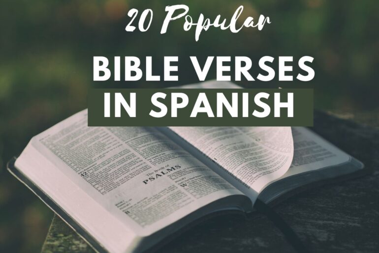 20 Popular Bible Verses In Spanish