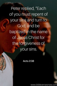 Who was Baptized twice in the Bible? – Bible Verses of the day