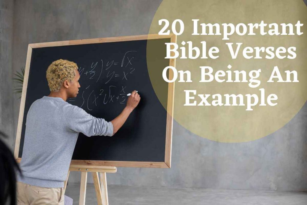 Bible Verses on Being an Example – Bible Verses of the day