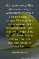 Bible Verse on Calling Someone a Fool – Bible Verses of the day