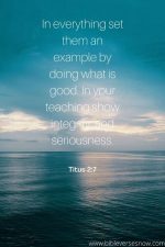 Bible Verses on Being an Example – Bible Verses of the day
