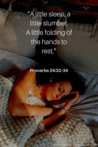 20 Bible Verses About Sleeping Too much – Bible Verses of the day