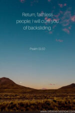 15 Best Bible Verses For Backsliders – Bible Verses of the day
