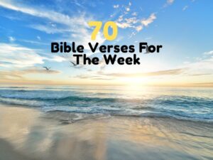 70 Inspiring Bible Verses For The Week – Bible Verses of the day