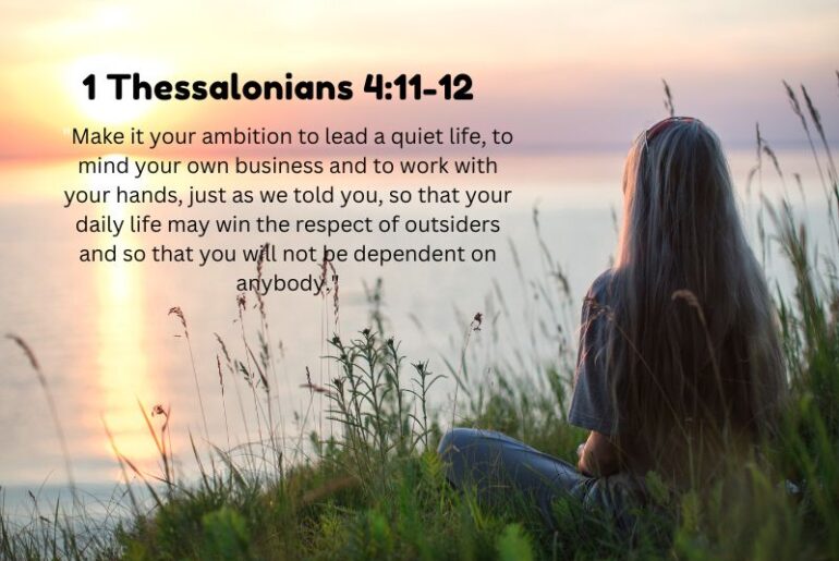 Live A Quiet Life Bible Verse A Must Read 