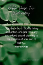 64 Inspiring Bible Verse For Wednesday – Bible Verses of the day