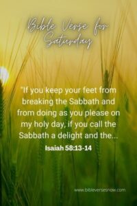 49 Best Bible Verse for Saturday – Bible Verses of the day