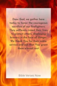 15 Powerful Fireman’s Prayer for Funeral – Bible Verses of the day