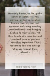 15 Powerful Prayer For Victims Of Violence – Bible Verses of the day