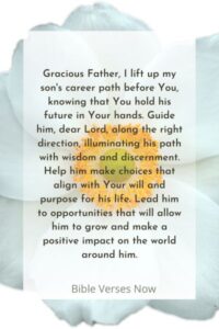 15 Powerful Prayer For My Son To Get A Job – Bible Verses of the day