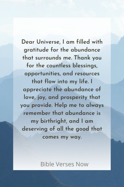 15 Powerful Gratitude Prayer To The Universe