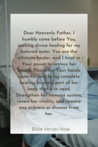 15 Powerful Healing Prayer For My Sister – Bible Verses of the day