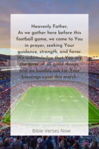 15 Best Prayer Before A Football Game – Bible Verses of the day