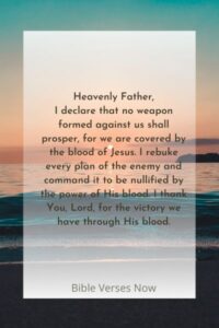 15 Powerful Blood Of Jesus Protection Prayer – Bible Verses of the day