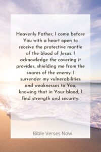 15 Powerful Blood Of Jesus Protection Prayer – Bible Verses of the day