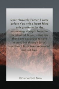 15 Powerful Prayer For Covering With The Blood Of Jesus – Bible Verses ...
