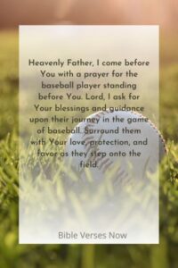 15 Powerful Prayer For A Baseball Player – Bible Verses of the day
