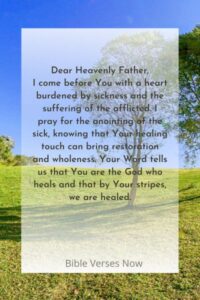 15 Powerful Prayer For Anointing Of The Sick – Bible Verses of the day