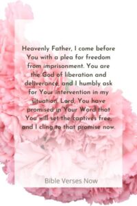 15 Powerful Prayer For Freedom From Imprisonment – Bible Verses of the day