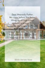 15 Successful Prayer For High School Students – Bible Verses of the day