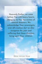 15 Encouraging Prayer For Victims Of Natural Disasters – Bible Verses ...