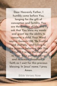 15 Powerful Prayer for Fruit of the Womb – Bible Verses of the day