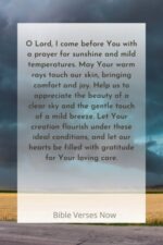 15 Powerful Prayer for Good Weather Catholic – Bible Verses of the day