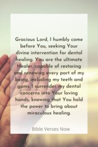 Healing Prayers For Teeth And Gums – Bible Verses of the day