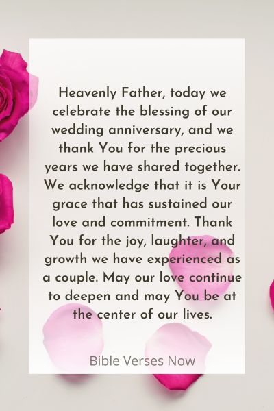 15 Powerful Prayer Thanking God For Wedding Anniversary