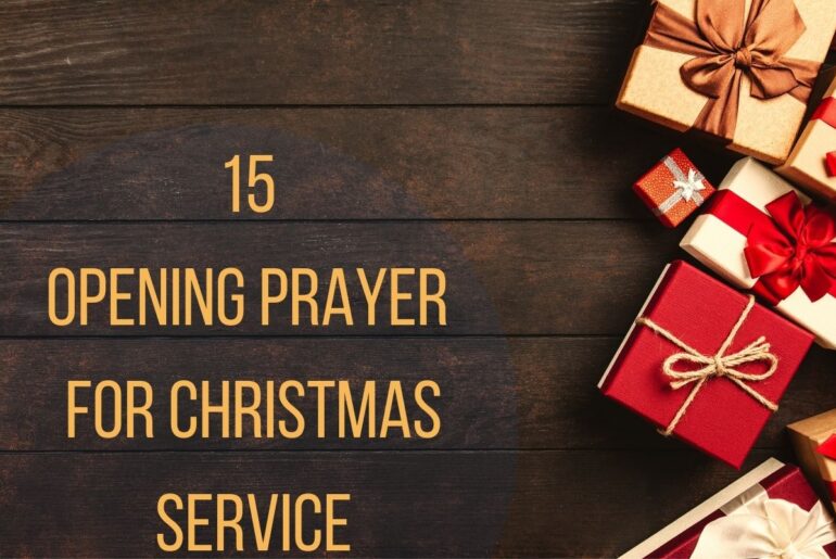 15 Powerful Opening Prayer For Christmas Service