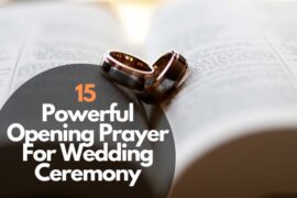 15 Powerful Opening Prayer For Wedding Ceremony – Bible Verses of the day