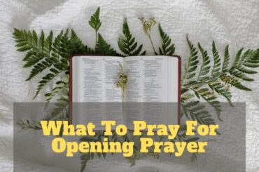 Examples Opening Prayer For A Program – Bible Verses of the day