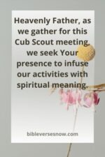18 Effective Cub Scout Opening Prayer – Bible Verses of the day